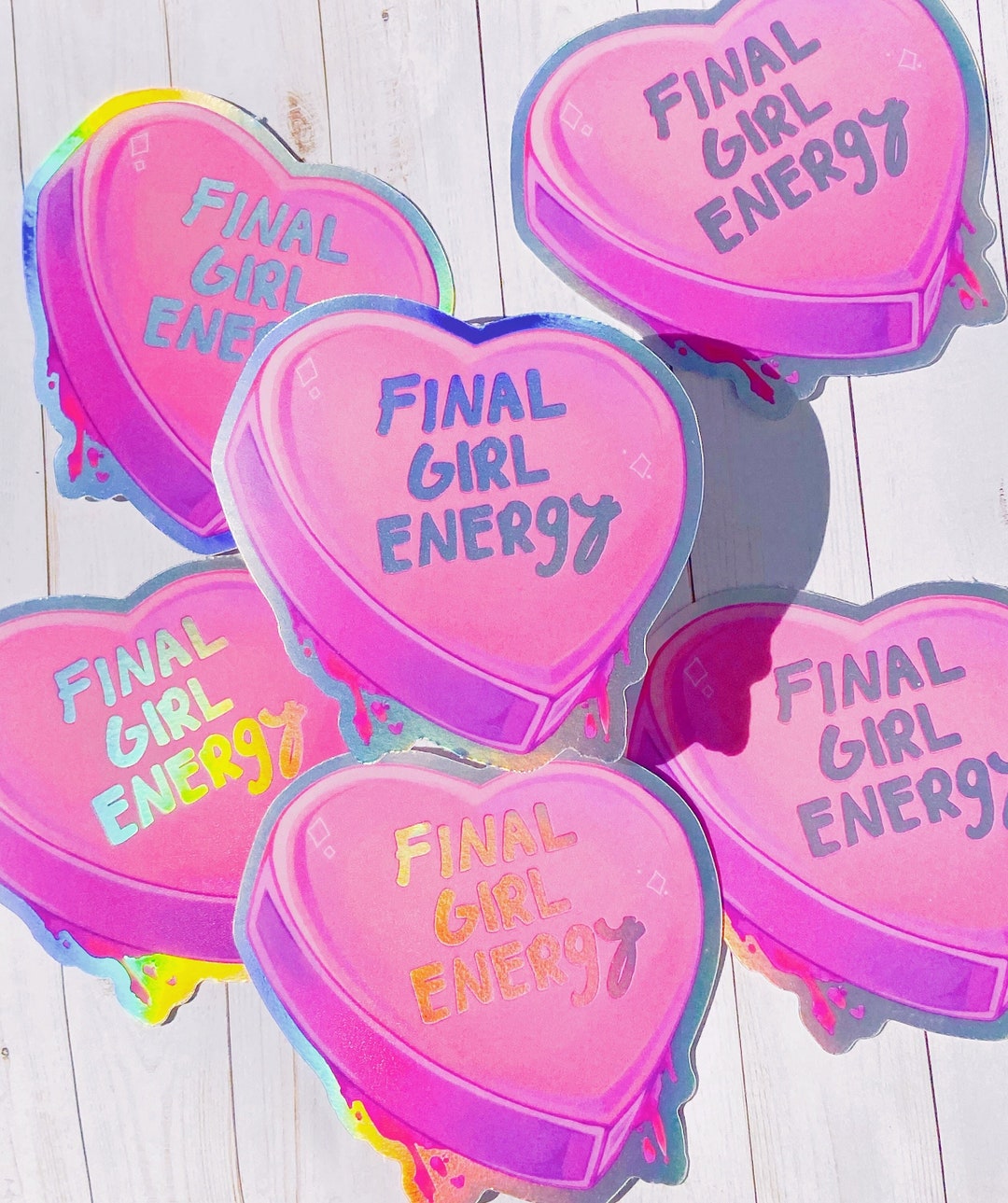 Holographic Final Girl Vinyl Sticker - Etsy