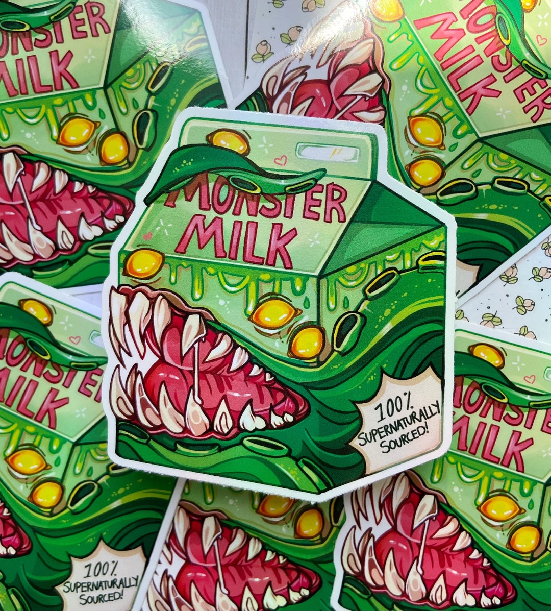 Monster Milk Vinyl Sticker - Etsy