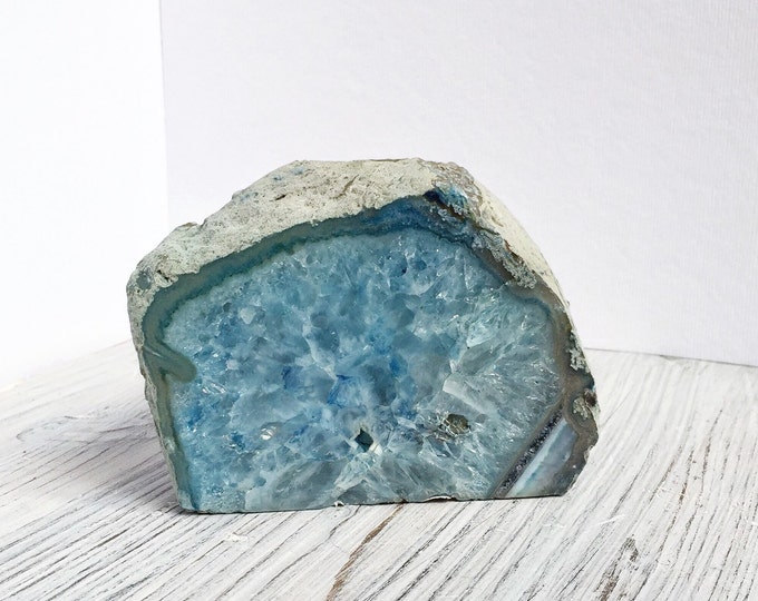 Agate Candle Holder / Blue Agate Candle Holder / Stone Candle - Etsy