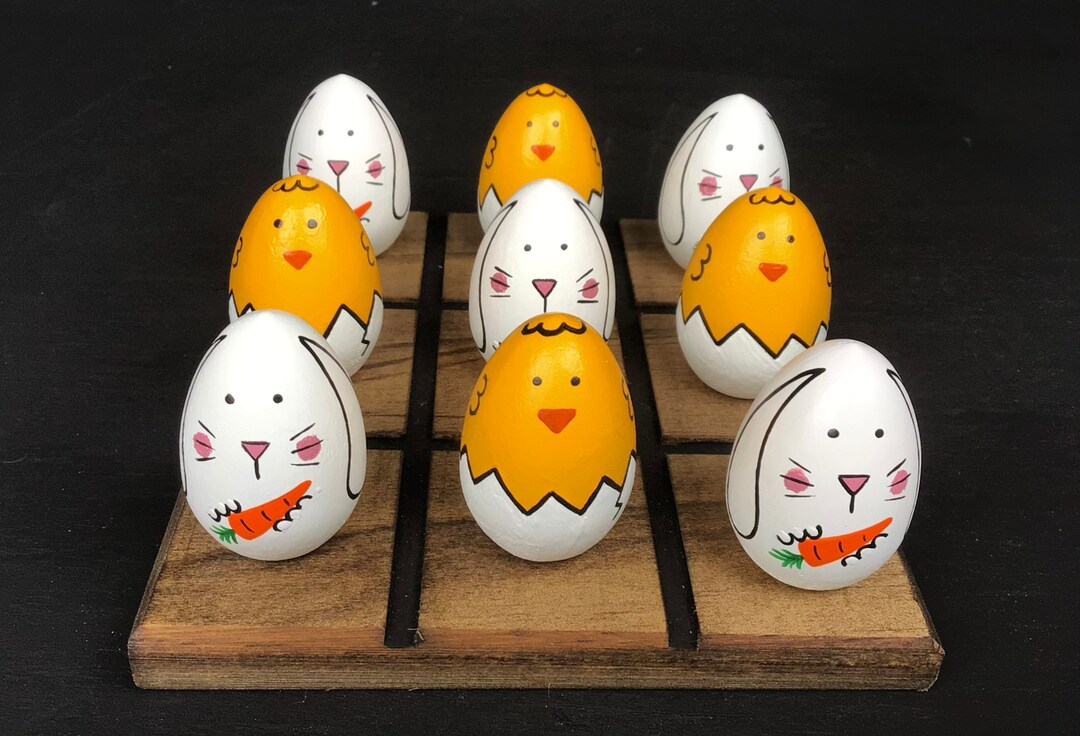 EASTER Tic-tac-toe Set - Etsy