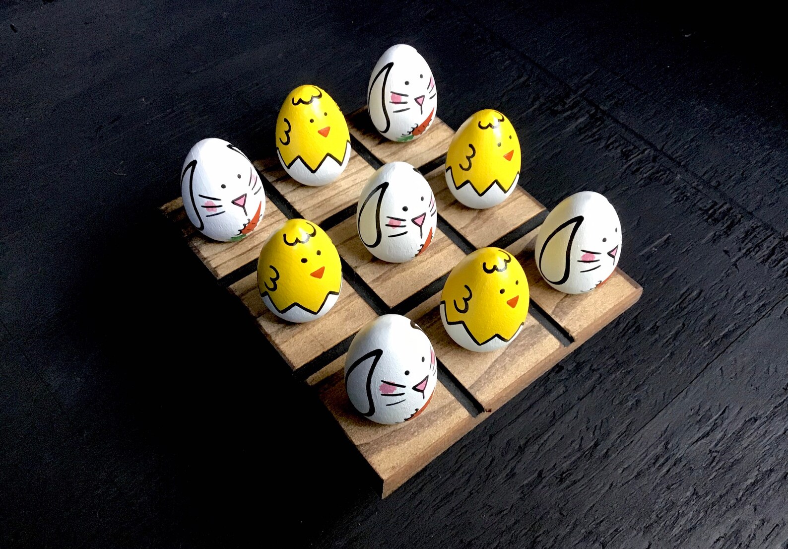 EASTER Tic-Tac-Toe Set | Etsy