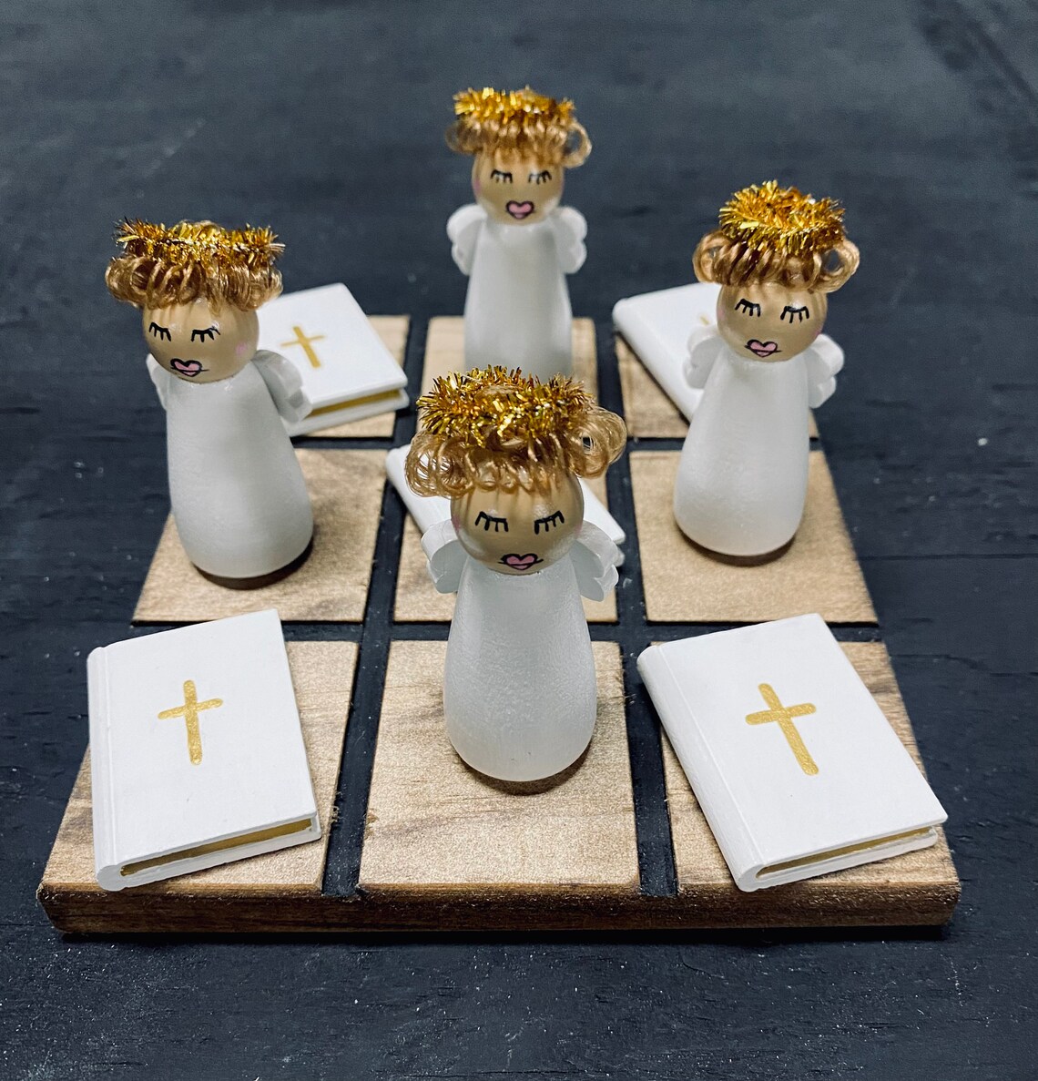 ANGEL and BIBLE Tic-tac-toe - Etsy