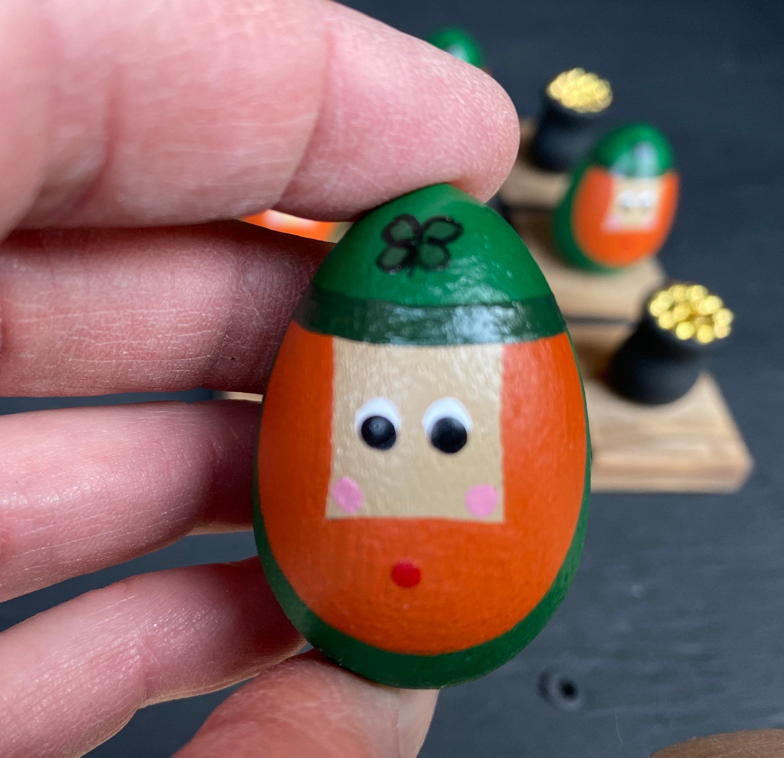 LEPRECHAUN and POT of GOLD Tic-tac-toe - Etsy