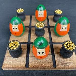LEPRECHAUN and POT of GOLD Tic-tac-toe - Etsy