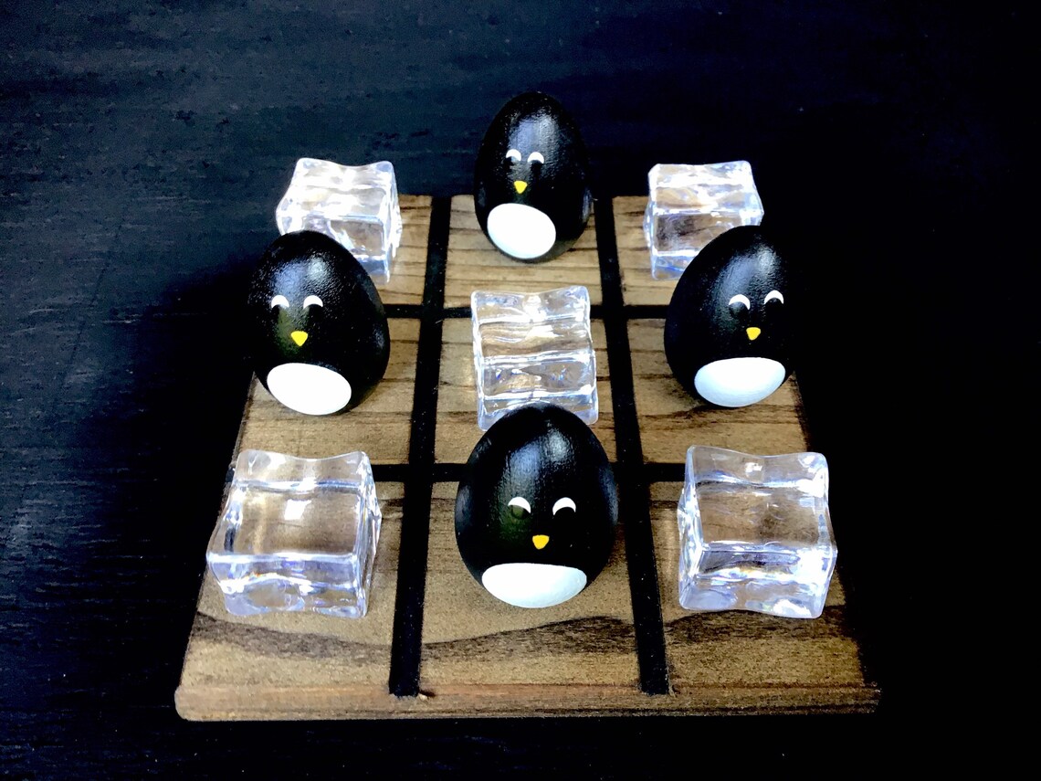 PENGUIN and ICE CUBE Tic-tac-toe - Etsy