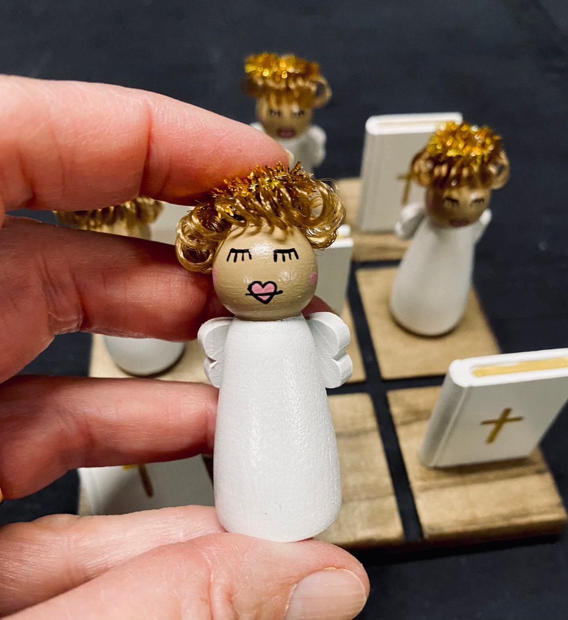ANGEL and BIBLE Tic-tac-toe - Etsy