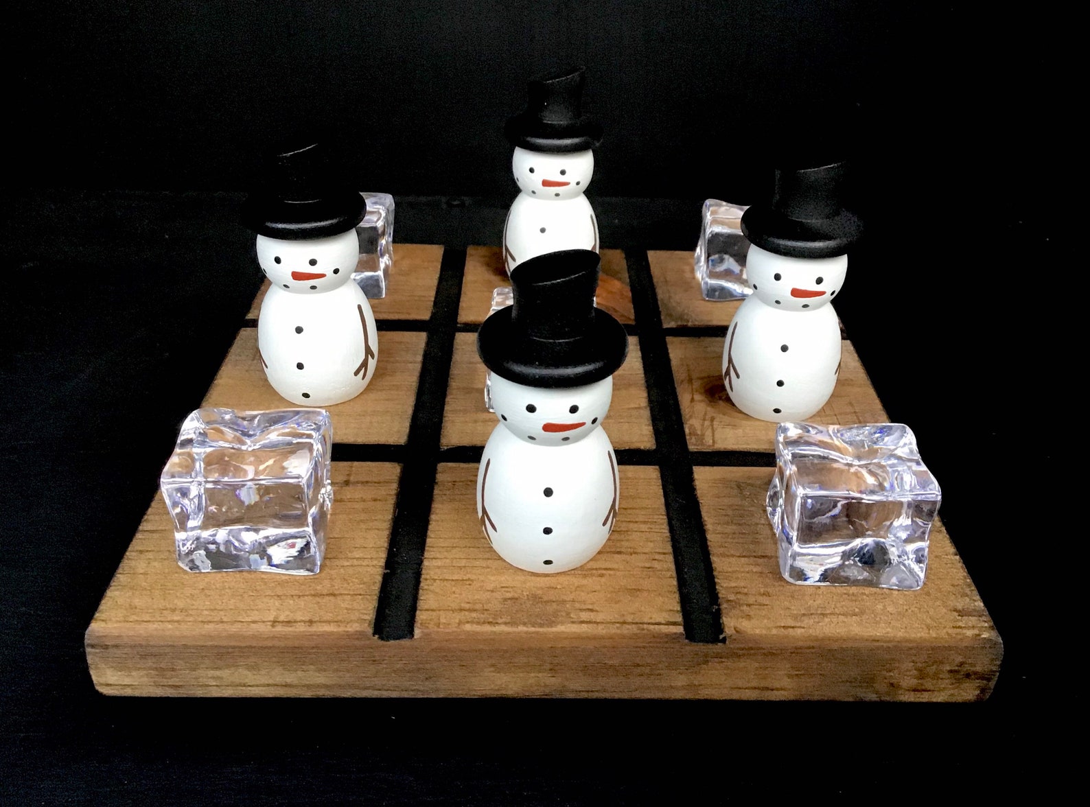 Larger Set SNOWMAN and ICE Tic-tac-toe - Etsy