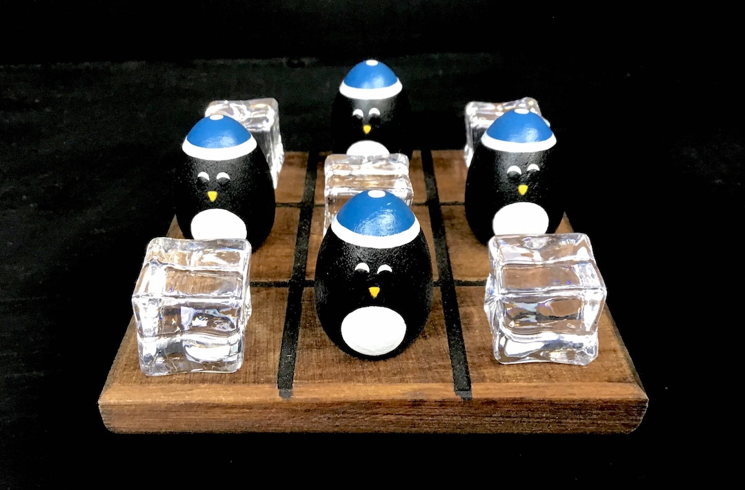 Miniature Set PENGUIN and ICE Tic-tac-toe - Etsy