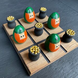 LEPRECHAUN and POT of GOLD Tic-tac-toe - Etsy
