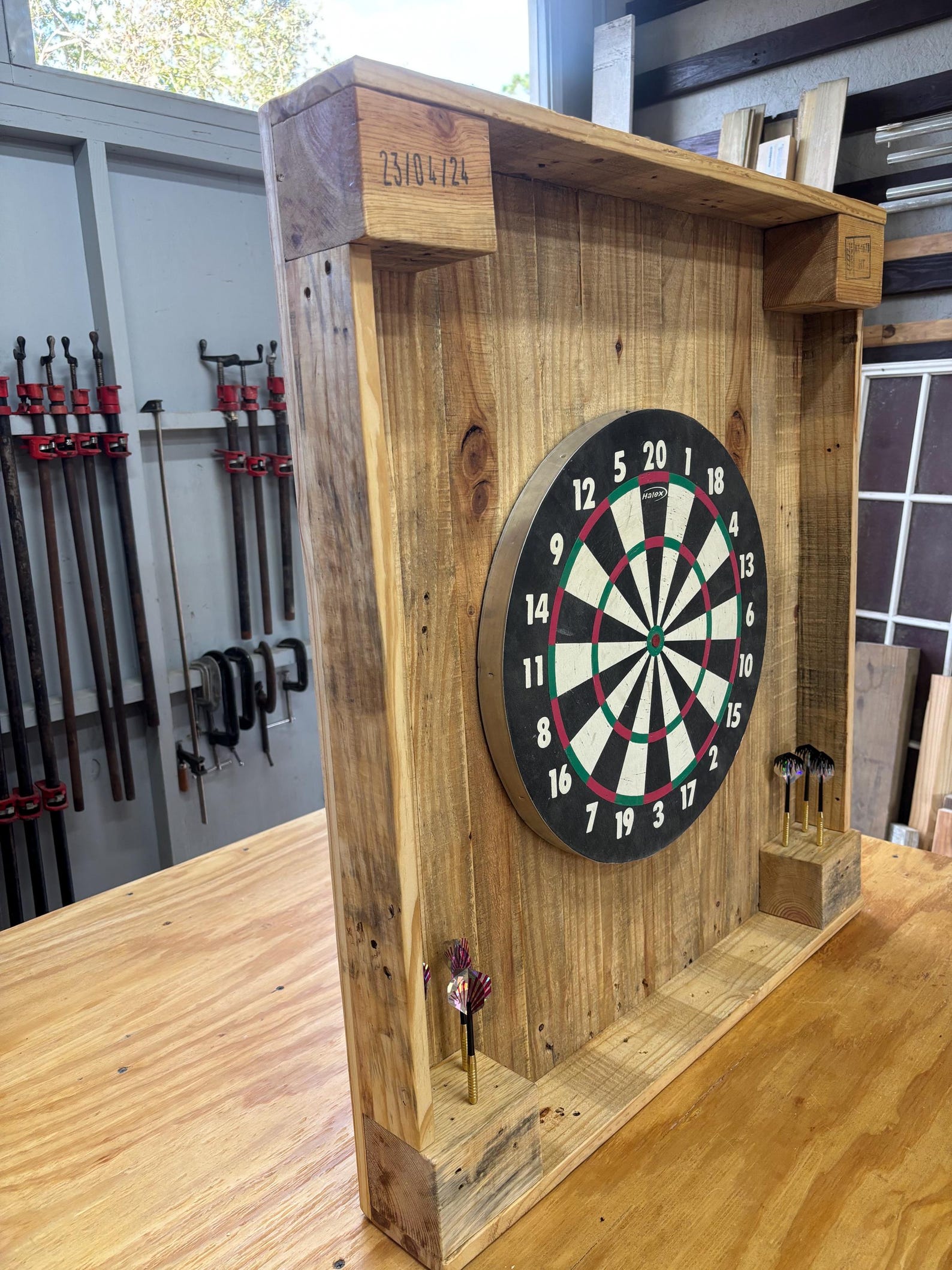 Pallet Wood Rustic Dart Board Backboard - Etsy