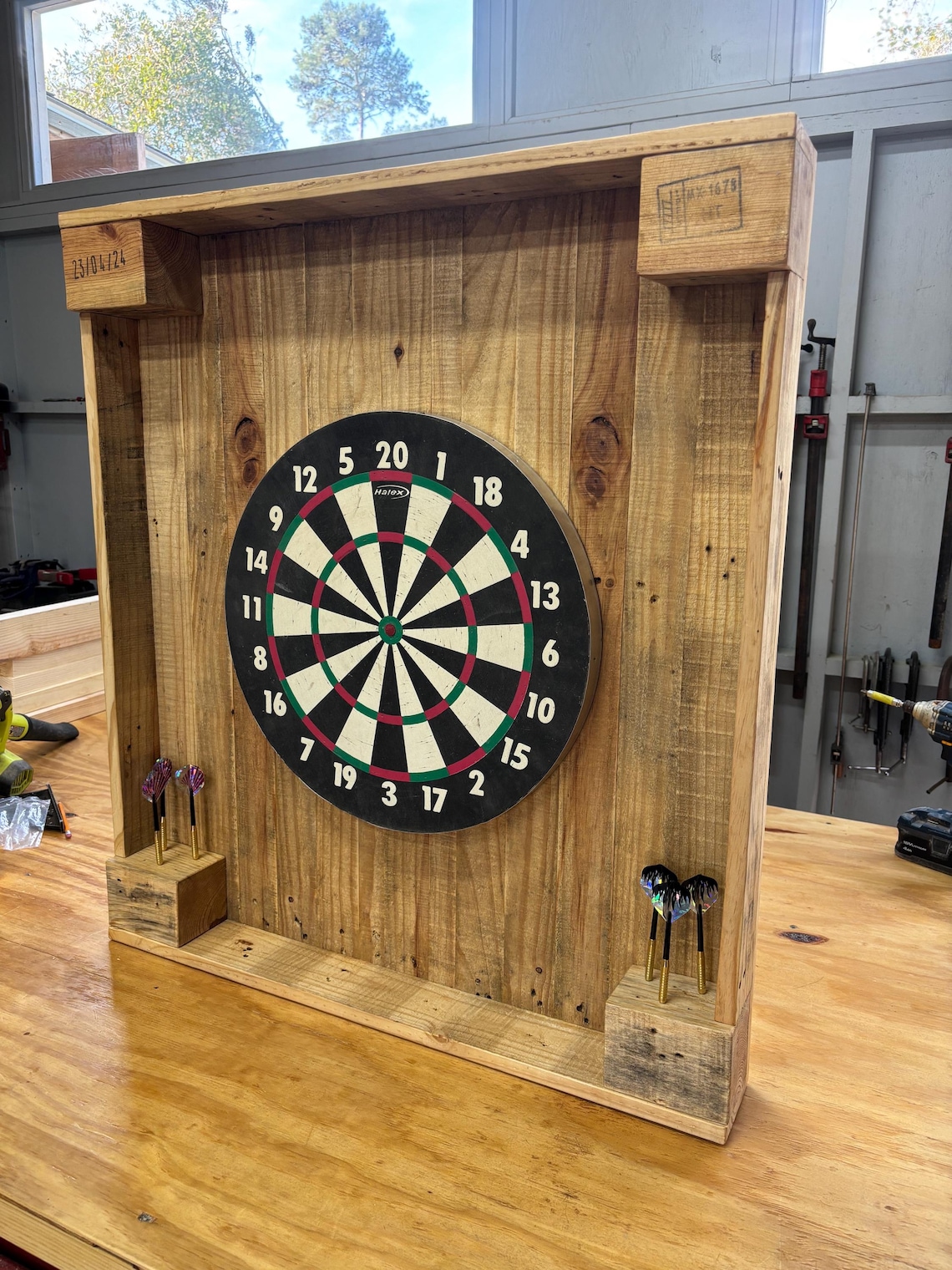 Pallet Wood Rustic Dart Board Backboard - Etsy
