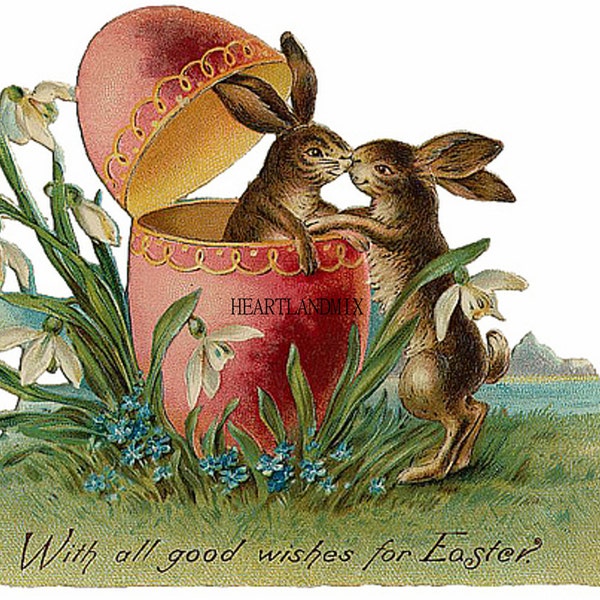 Easter Postcard - Etsy