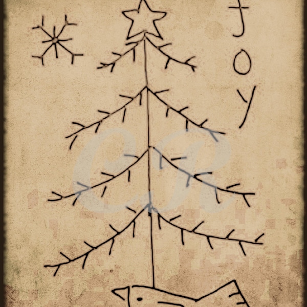 Primitive Tree - Etsy