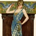 Vintage Art Deco Beautiful Flapper Art Ephemera Digital Image Art ...