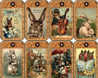 Vintage Easter Tags | Etsy