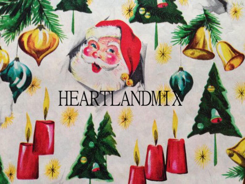 Christmas Paper Vintage Digital Image Wallpaper Download - Etsy