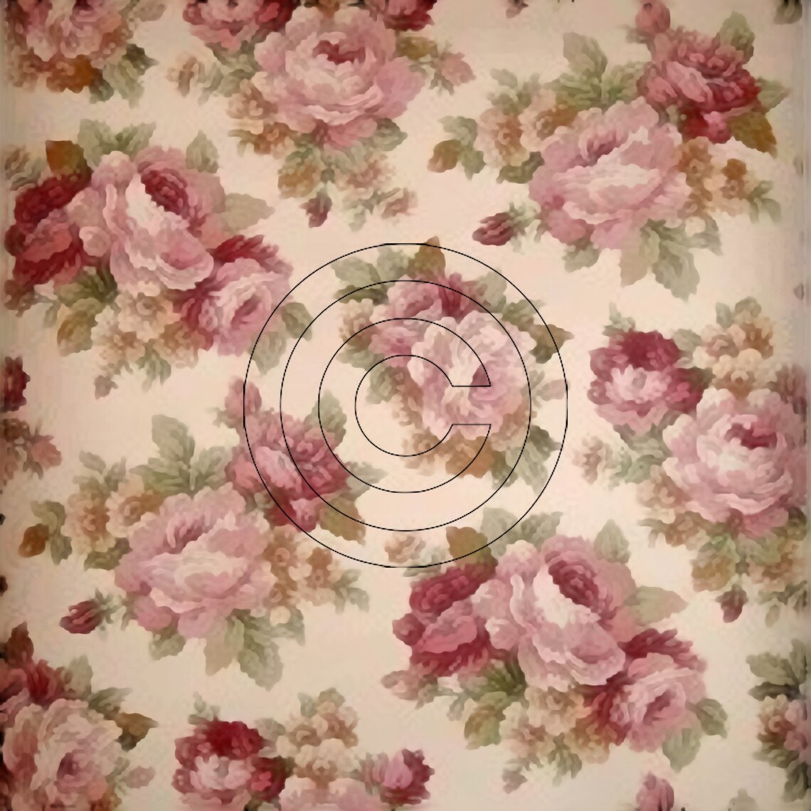 Vintage Antique Rose Digital Paper Pink Rose Digital Paper - Etsy