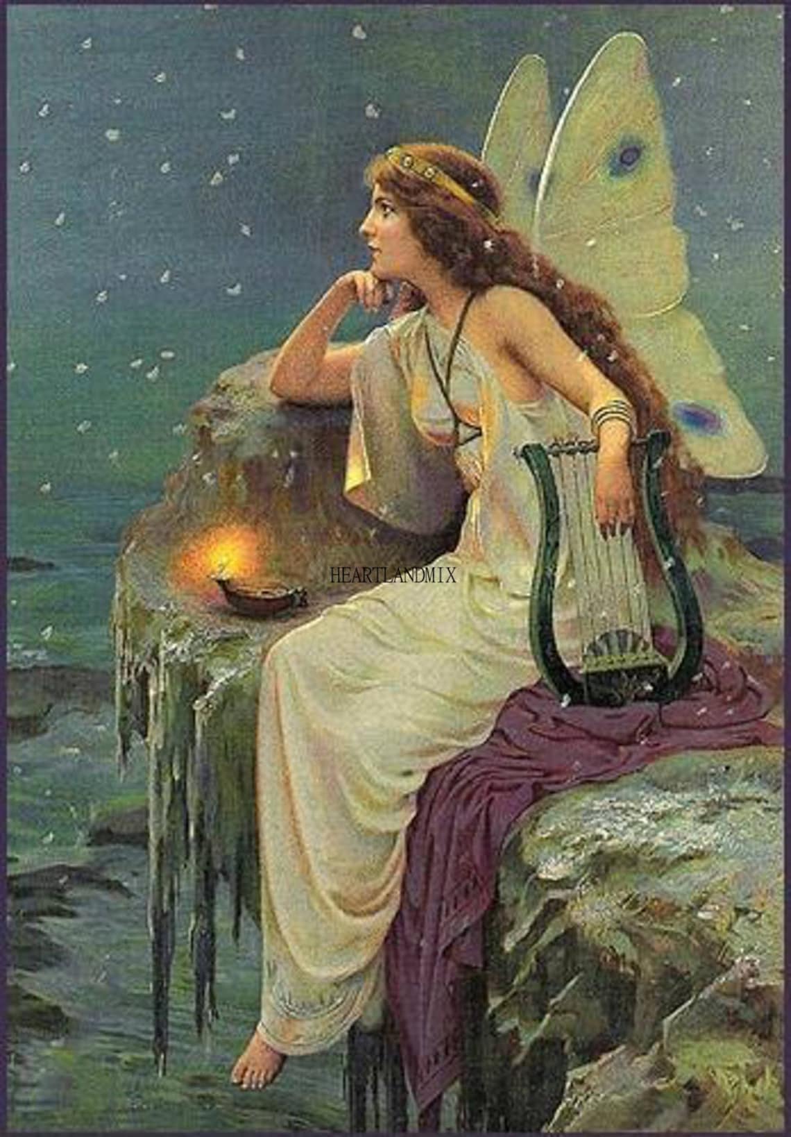 Vintage Fairy Digital Download Printable Art Image Fairy at - Etsy