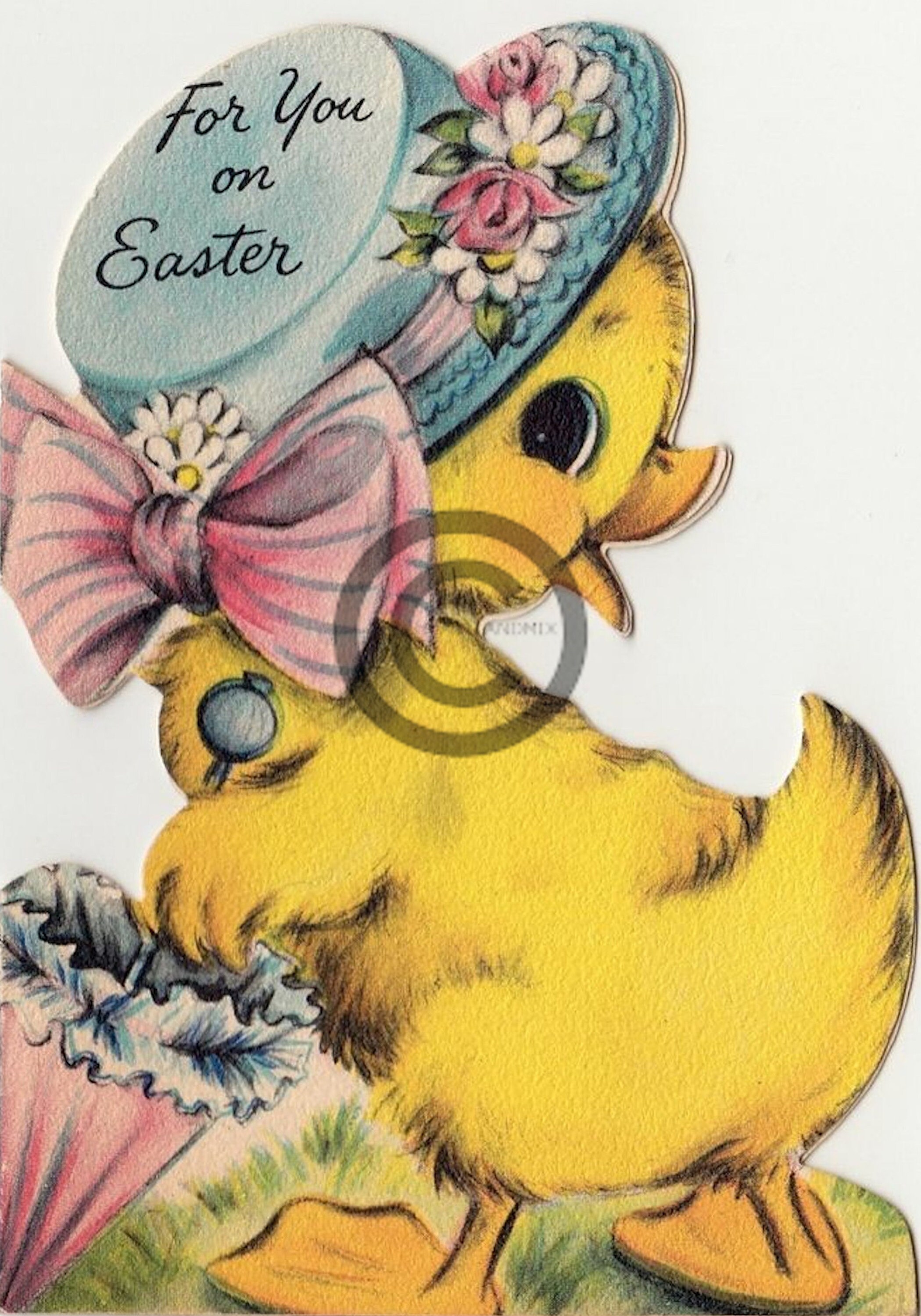 Vintage Easter Duck Digital Image Postcard Instant Download - Etsy