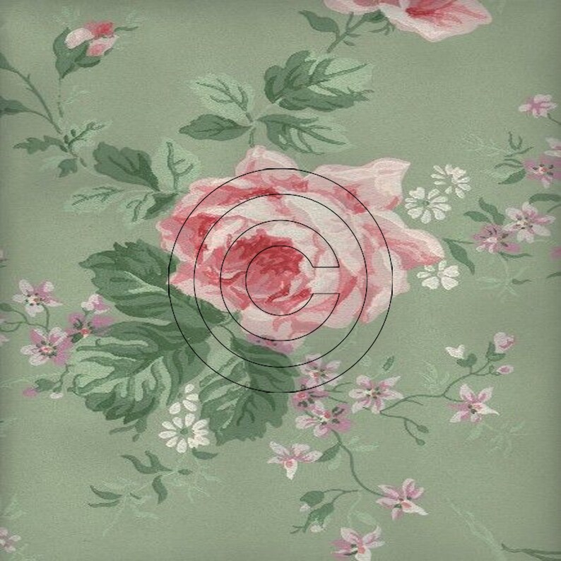 Vintage Antique Rose Digital Paper Pink Rose Digital Paper - Etsy