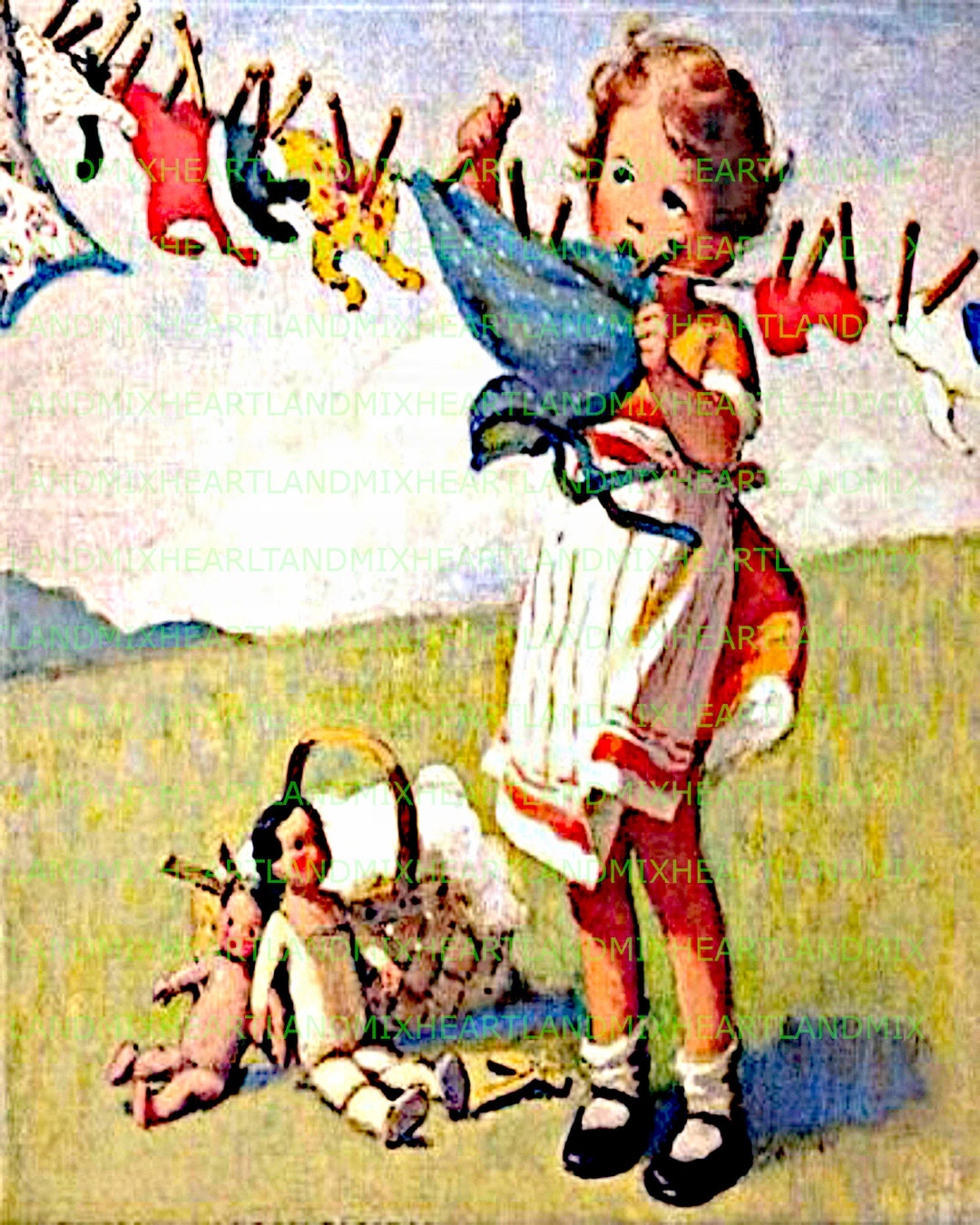 Vintage Digital Image Wash Day Downloadable Printable Wall Art Laundry ...