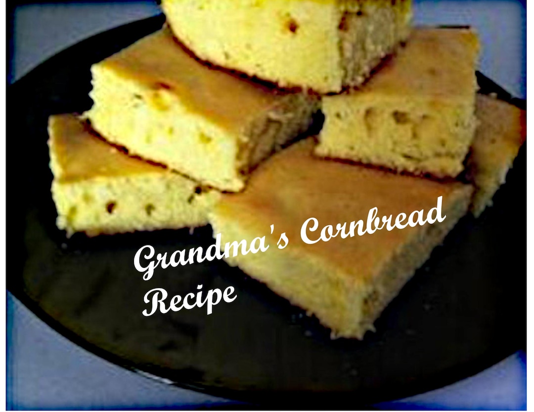 Grandma's Cornbread Recipe Digital Download Printable - Etsy