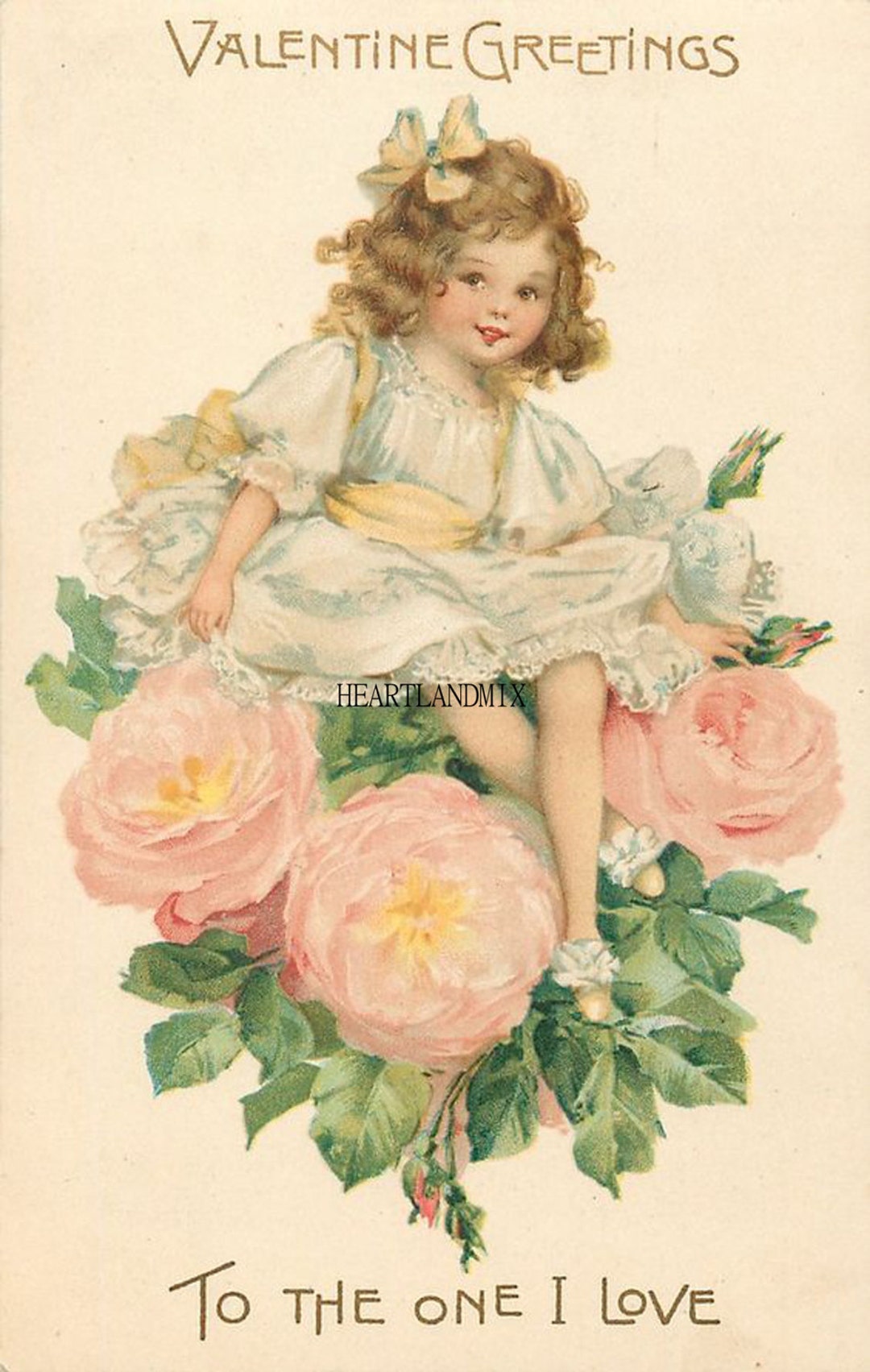 Vintage Victorian Valentine Image Instant Download Printable to the One ...