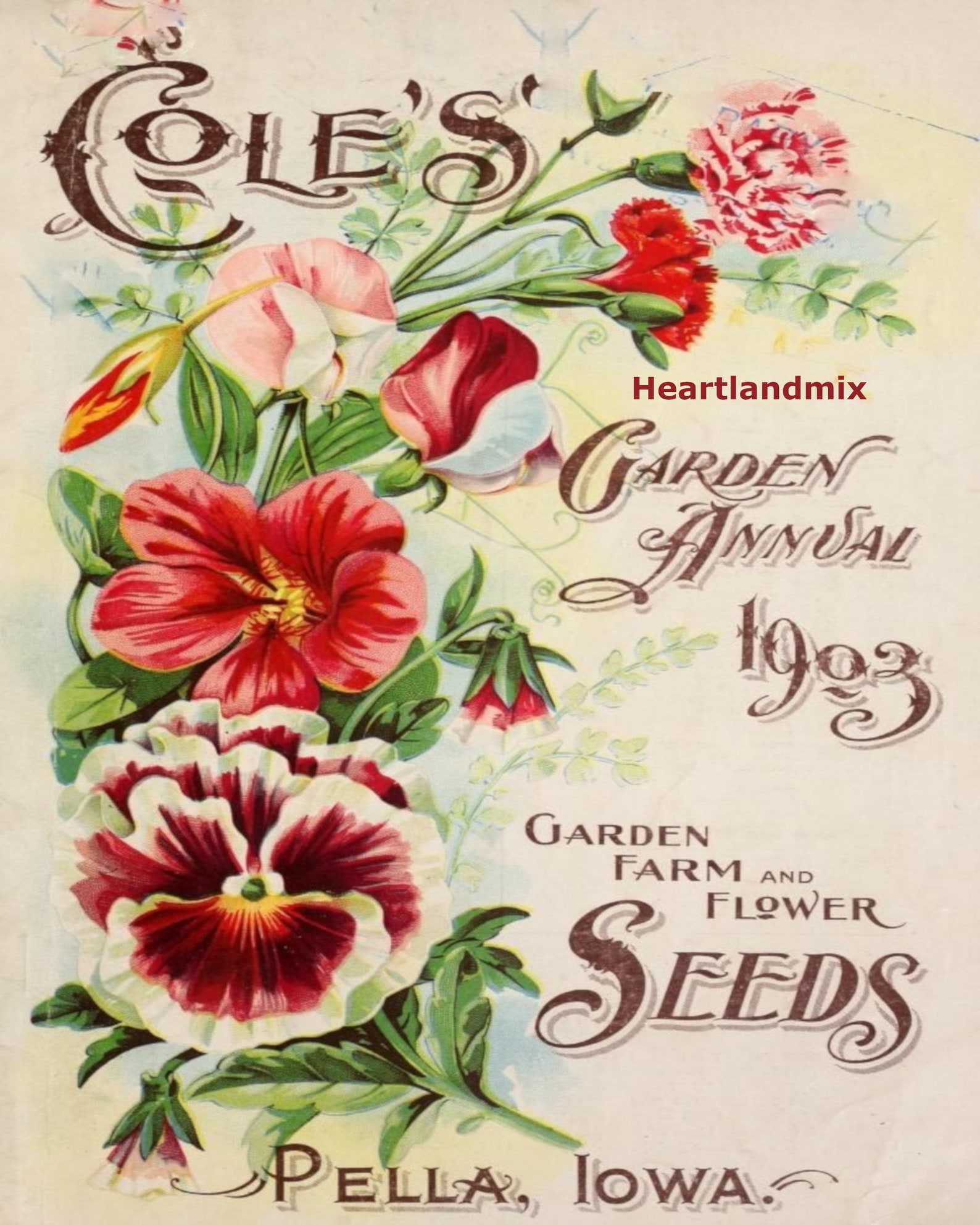 Vintage Coles Seed Catalog Print Wall Art Graphic Download - Etsy