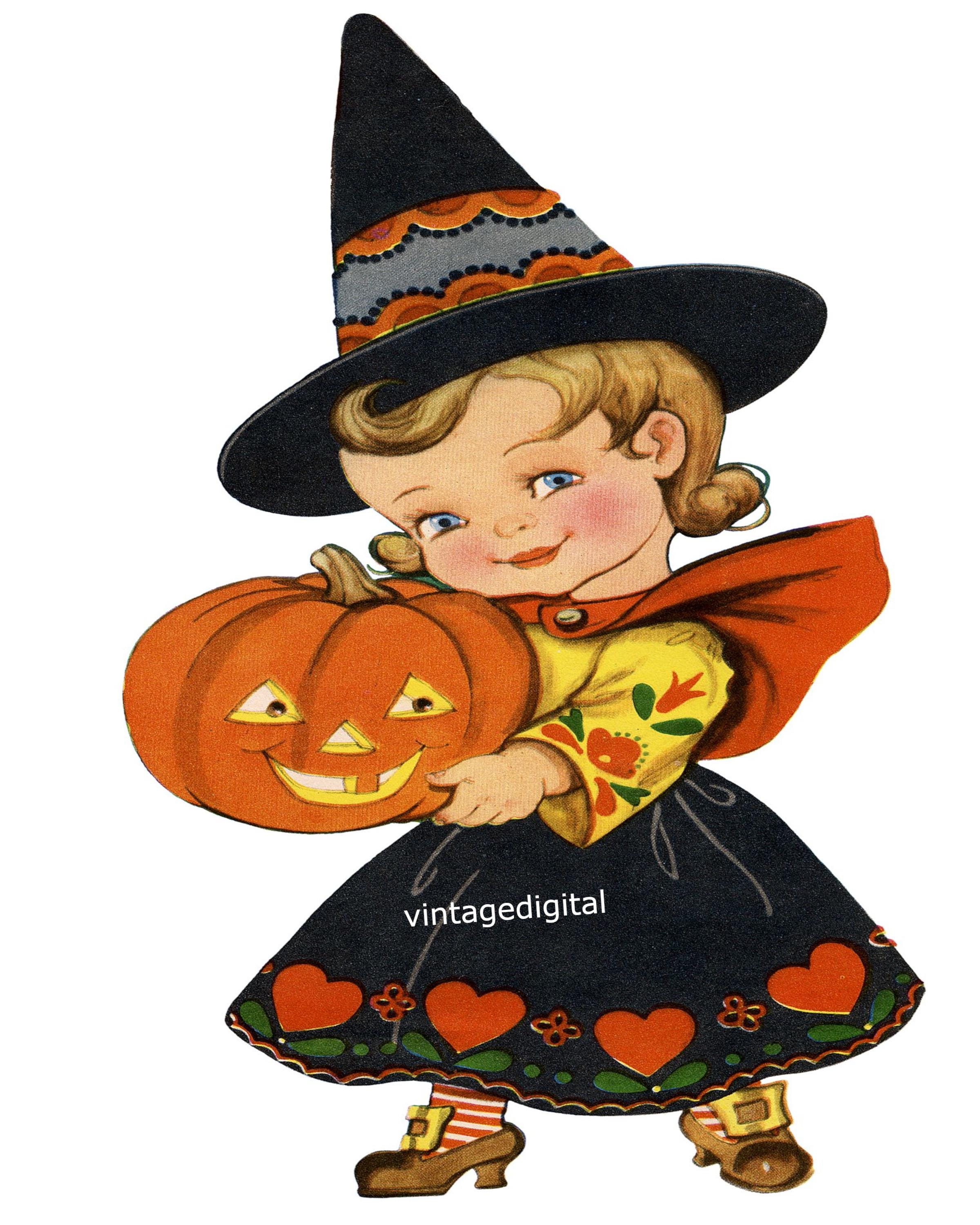 Vintage Witch Clip Art