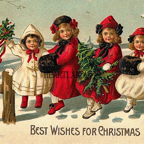 Vintage Victorian Night Before Christmas Digital Image - Etsy