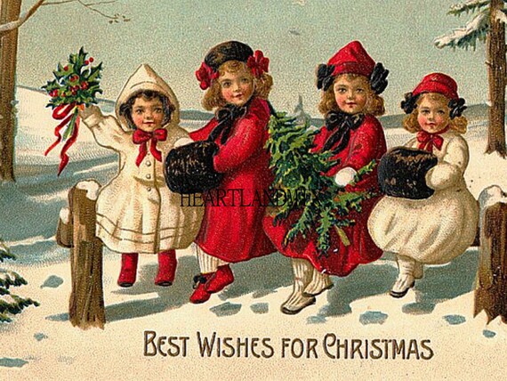 Victorian Merry Christmas Images