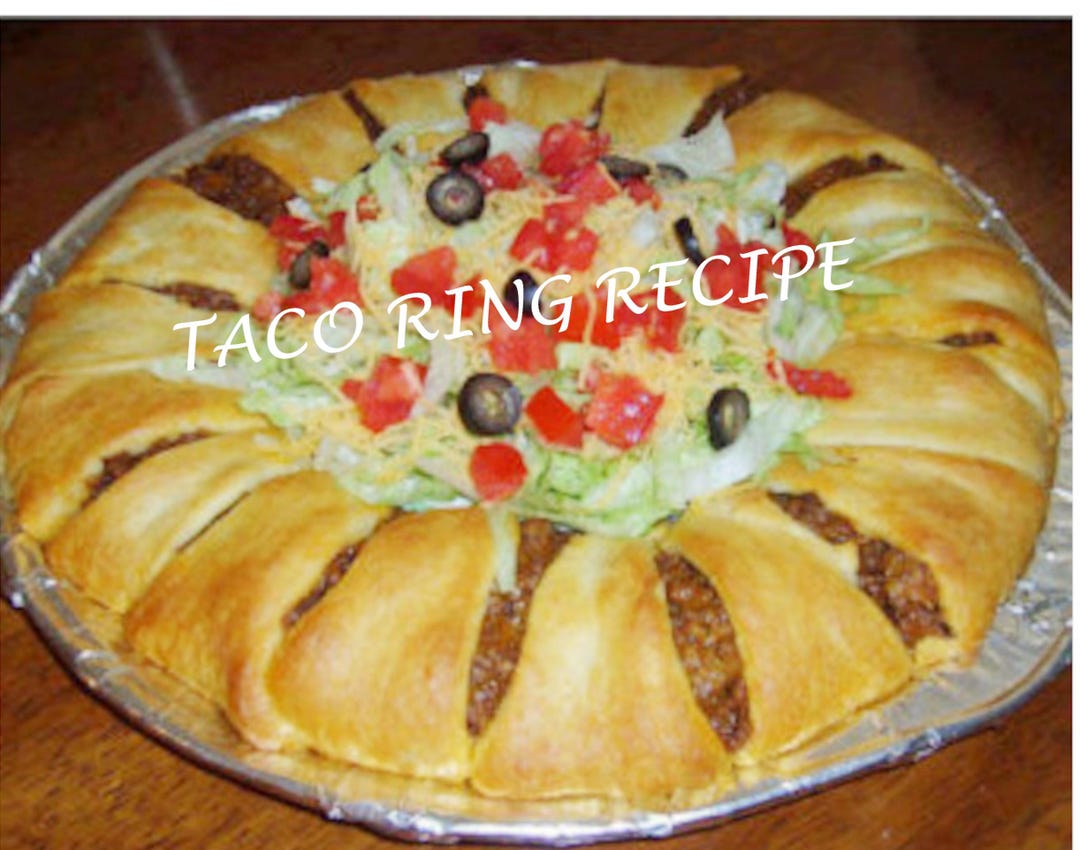 Taco Ring Recipe Digital Download Printable - Etsy