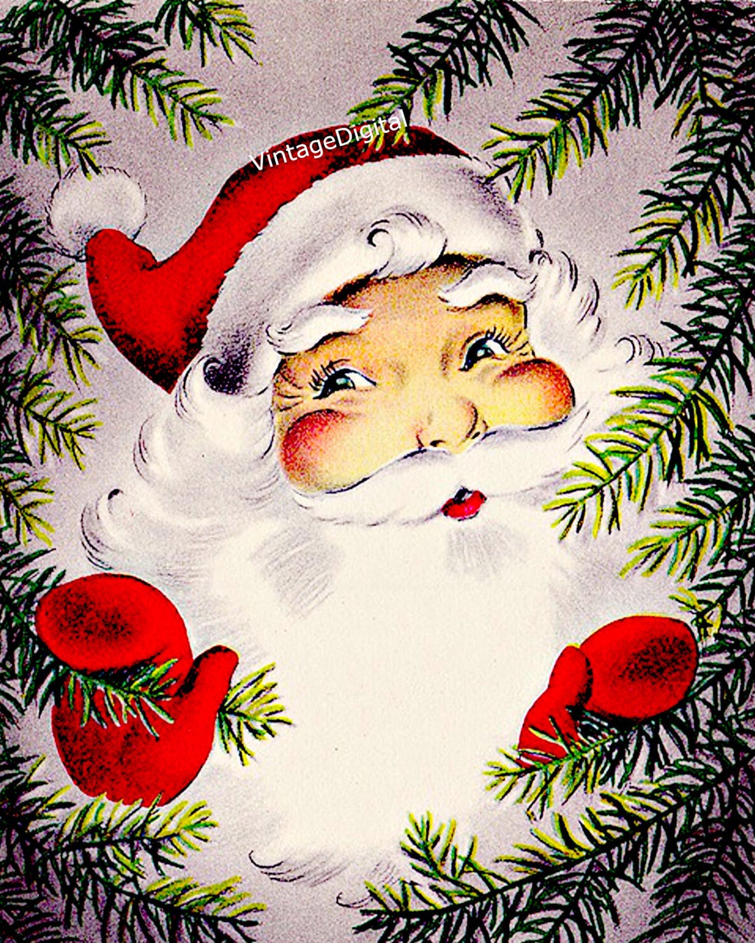 Vintage Santa Claus Image: Christmas Clip Art (digital Download) - Etsy