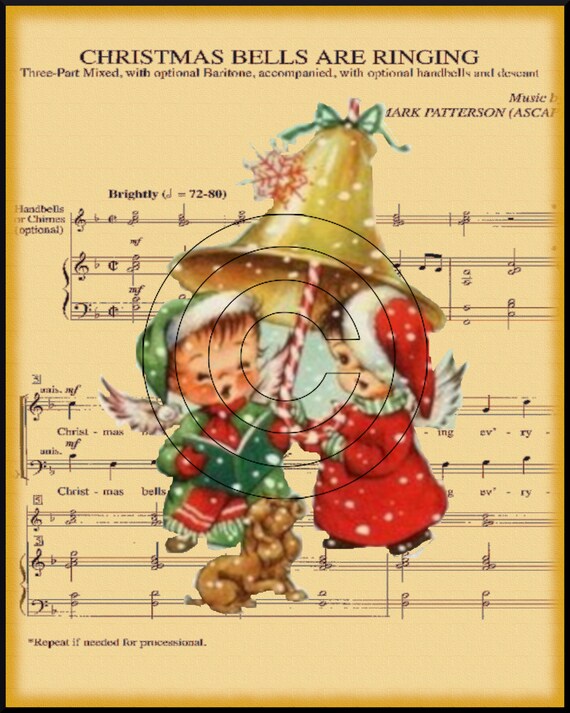 Christmas Bells Are Ringing Sheet Music Digital Download | Etsy