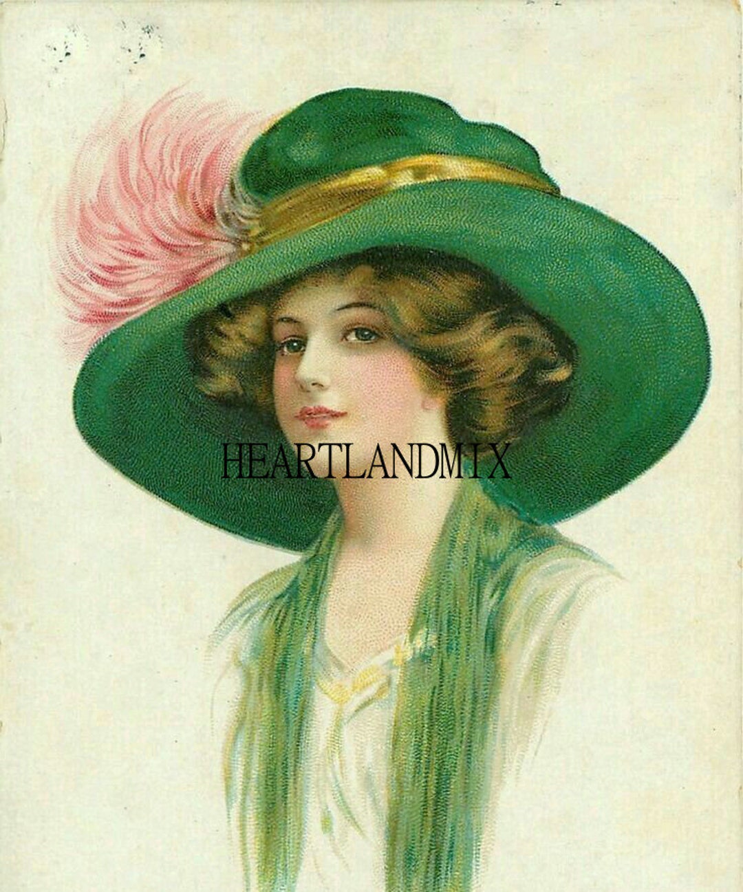 Vintage Digital Image Wall Art Download Printable Edwardian Era - Etsy