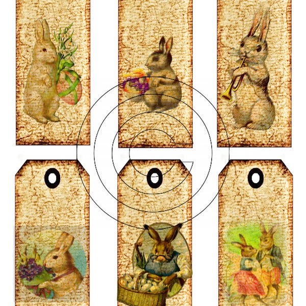 Vintage Easter Tags - Etsy