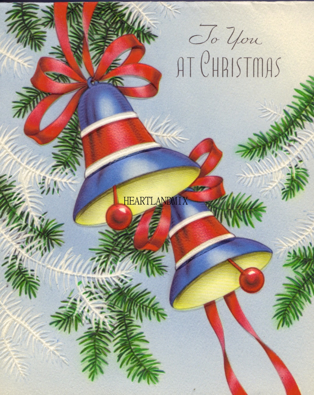 Vintage Bells Christmas Image Download Printable Wall Art Tags Cards - Etsy