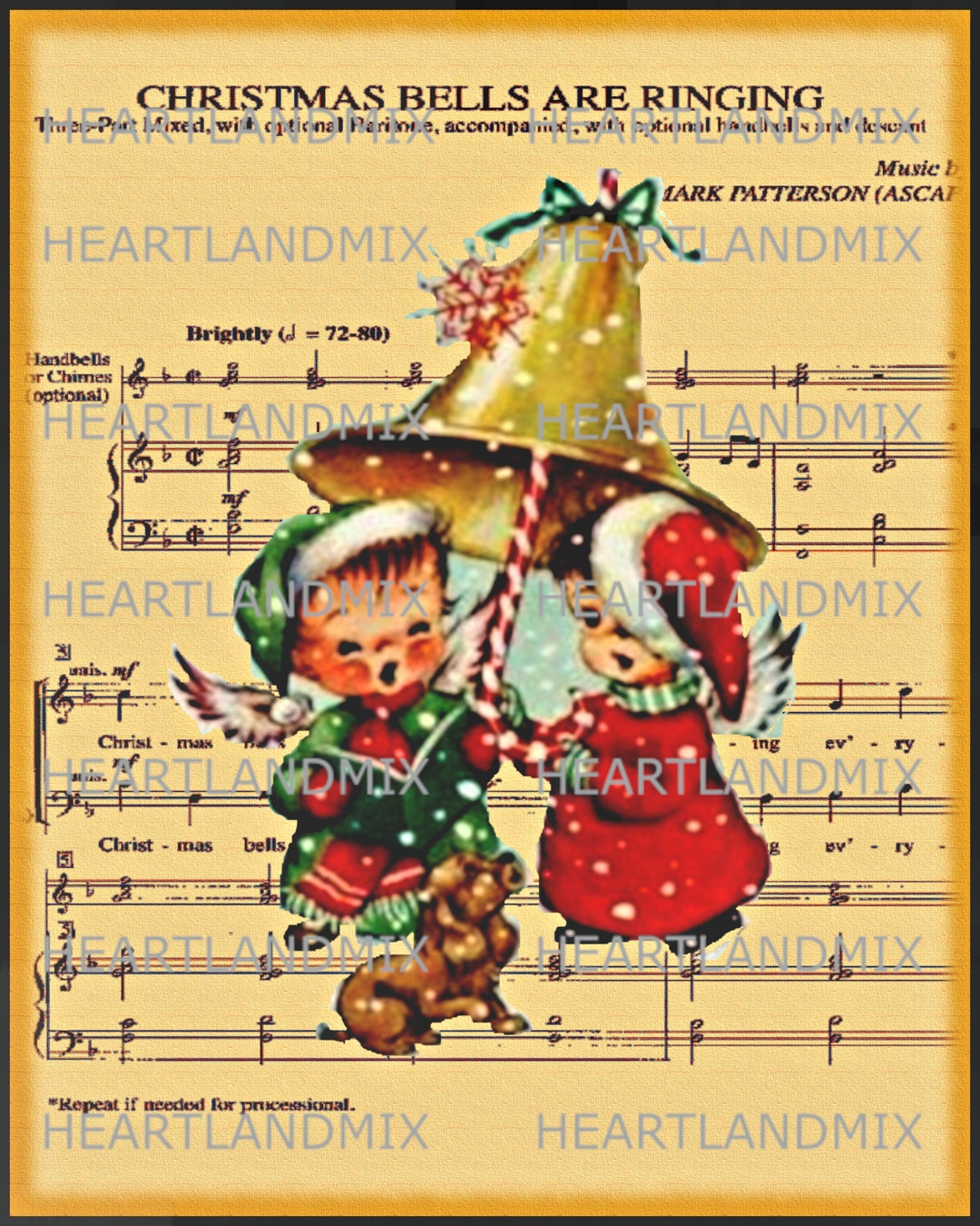 Christmas Bells Are Ringing Sheet Music Digital Download Printable ...