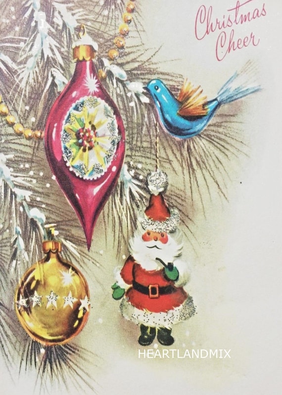 Vintage Christmas Tree Card