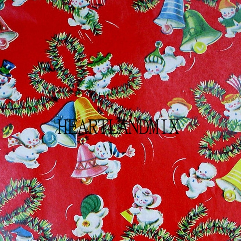 Christmas Paper Vintage Digital Image Wallpaper Download | Etsy