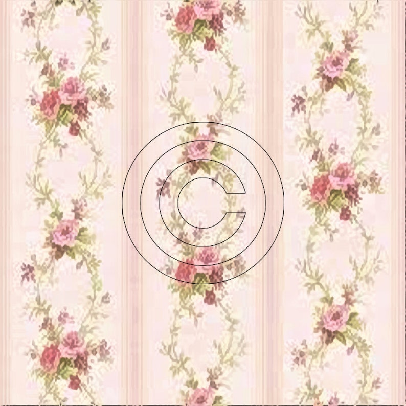 Vintage Antique Rose Digital Paper Pink Rose Digital Paper - Etsy
