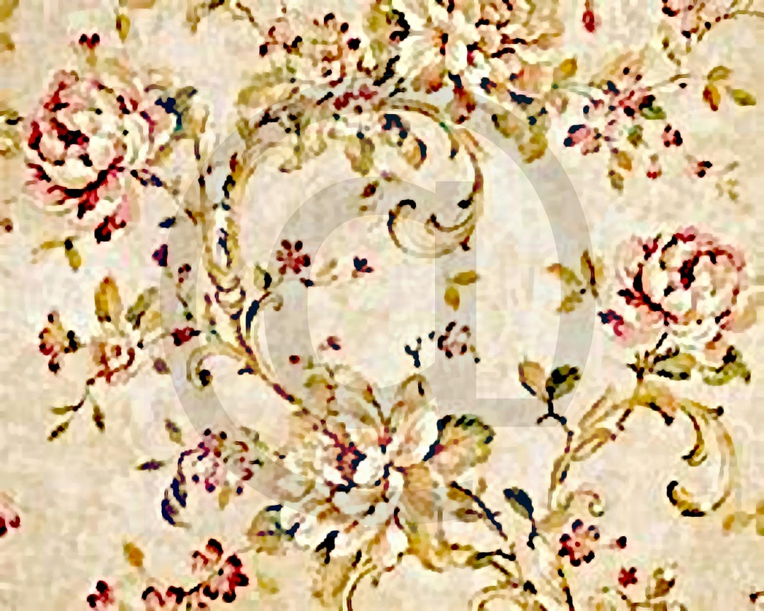 Vintage Victorian Pink Shabby Roses Wallpaper Vintage Digital Image ...