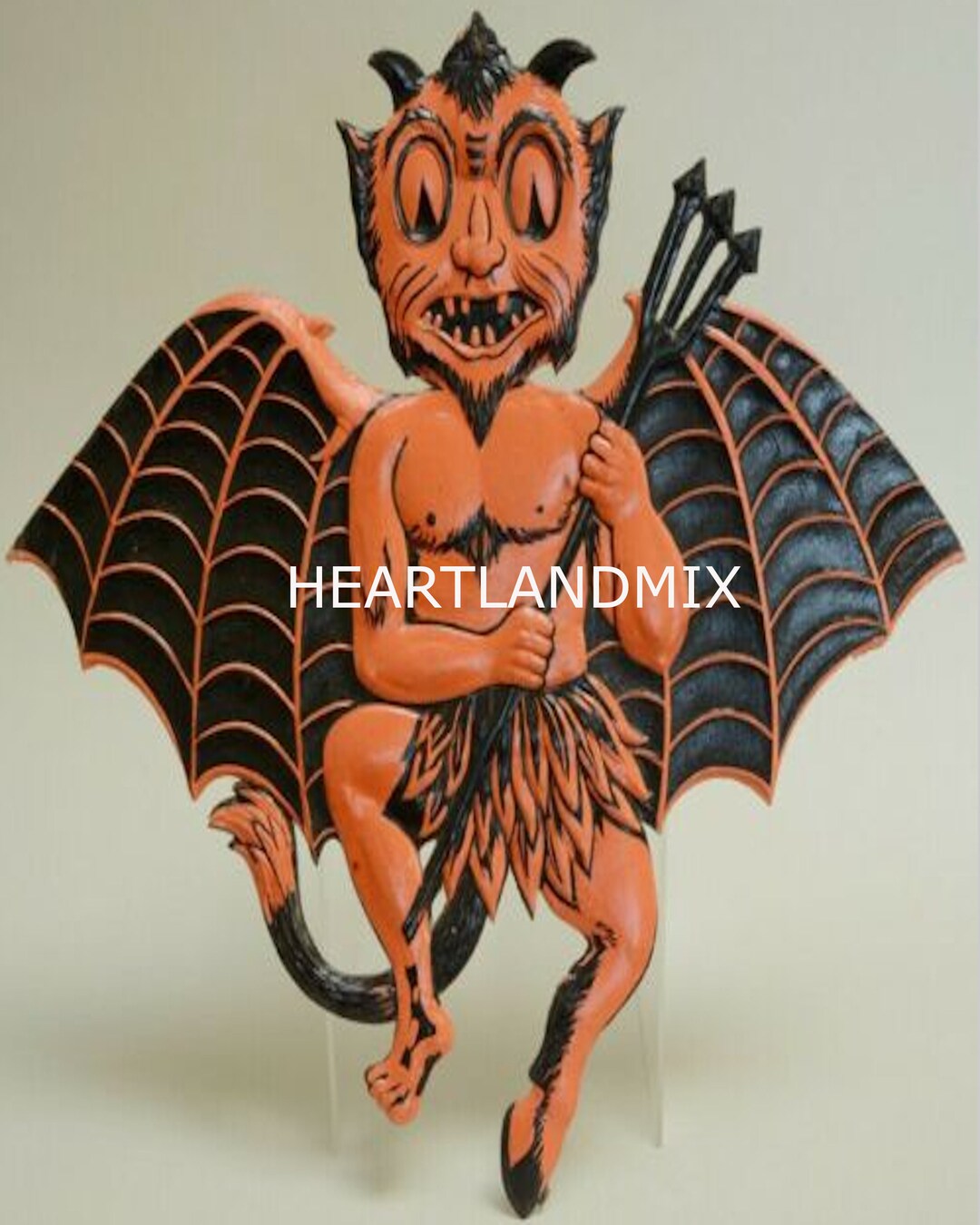 Vintage Halloween GERMAN Die Cut DEVIL Digital Download - Etsy