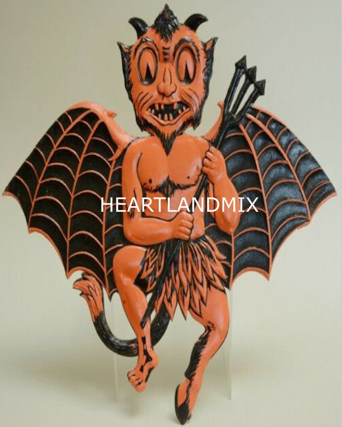Vintage Halloween GERMAN Die Cut DEVIL Digital Download - Etsy