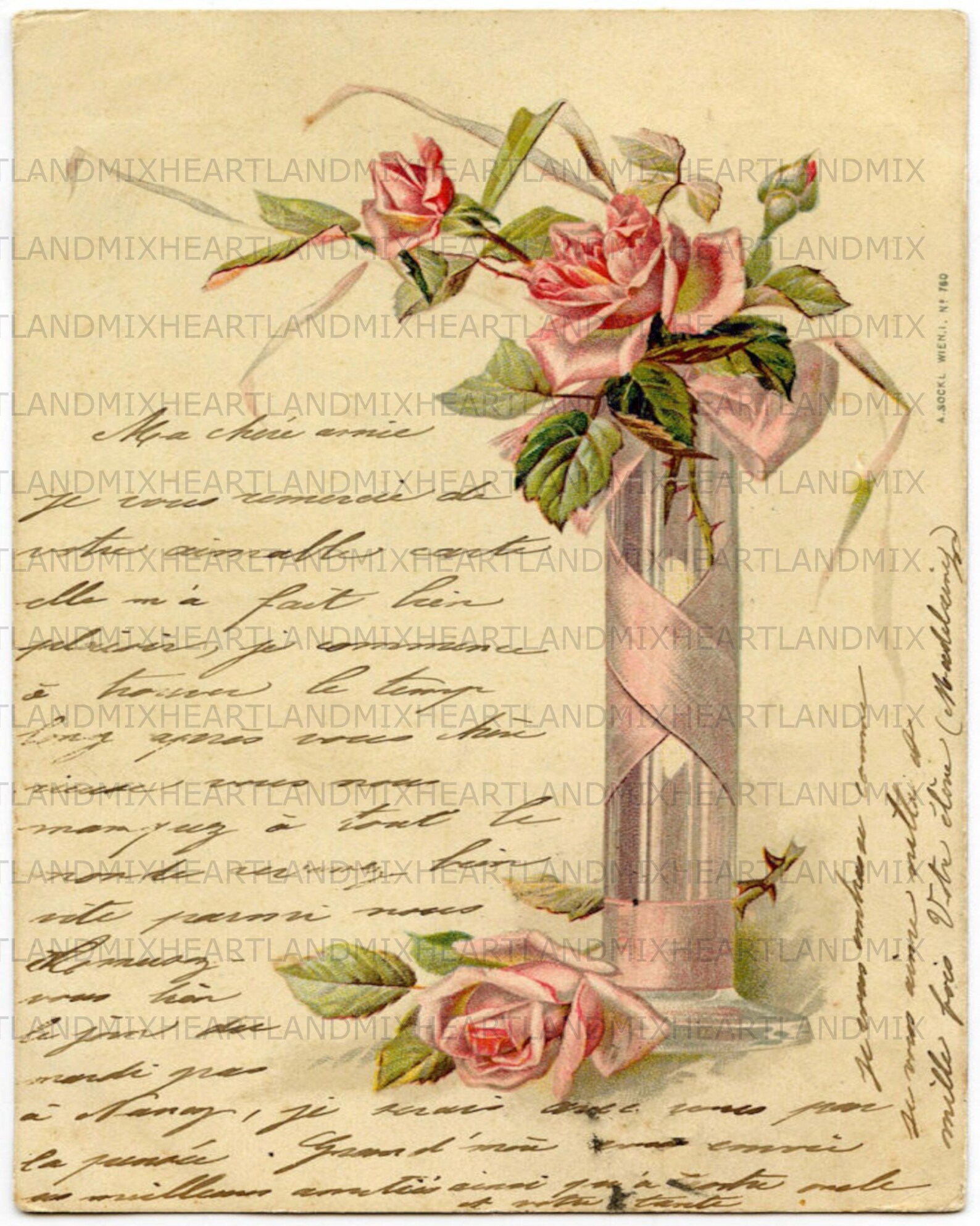 Vintage French Roses Antique Prints Home Decor Wall Art French - Etsy