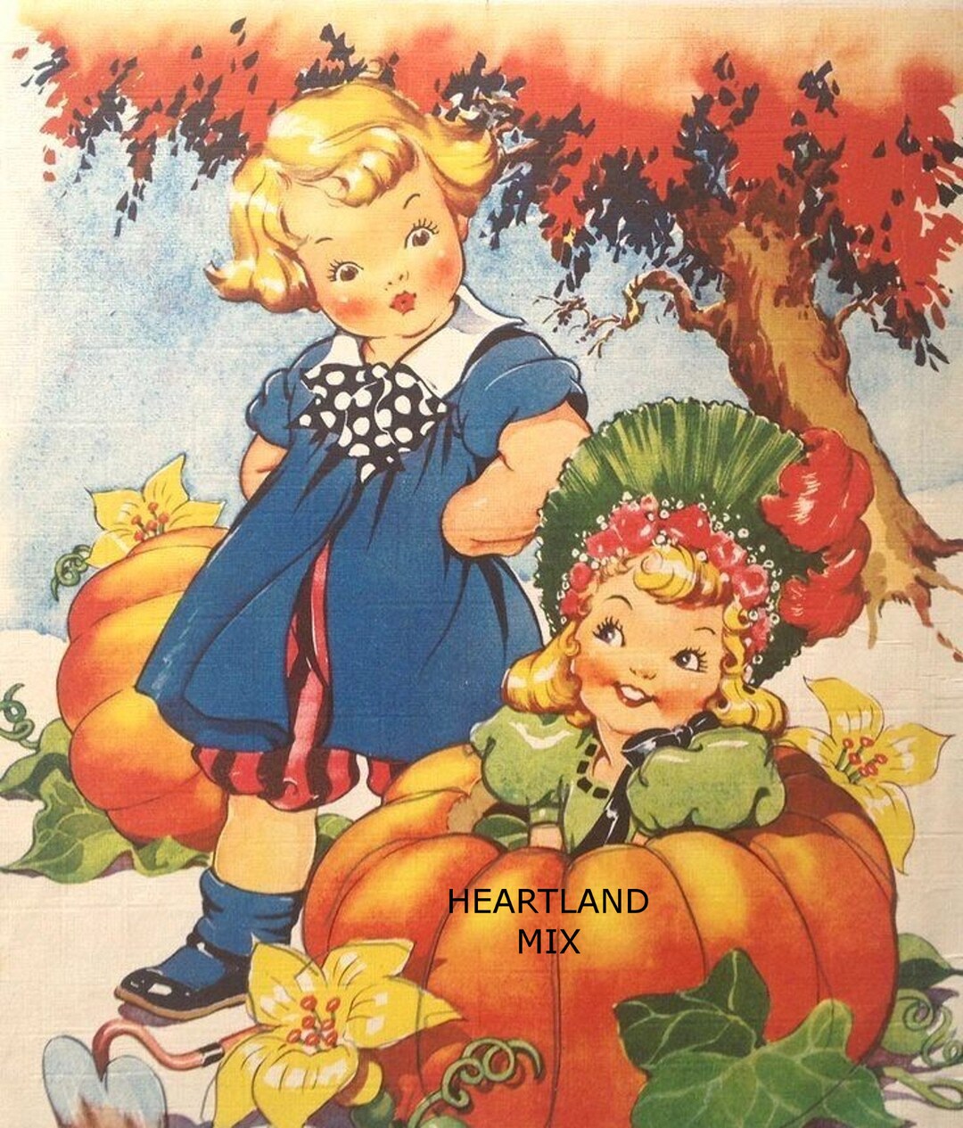 Vintage Digital Image Wall Art Download Printable Fall Image - Etsy