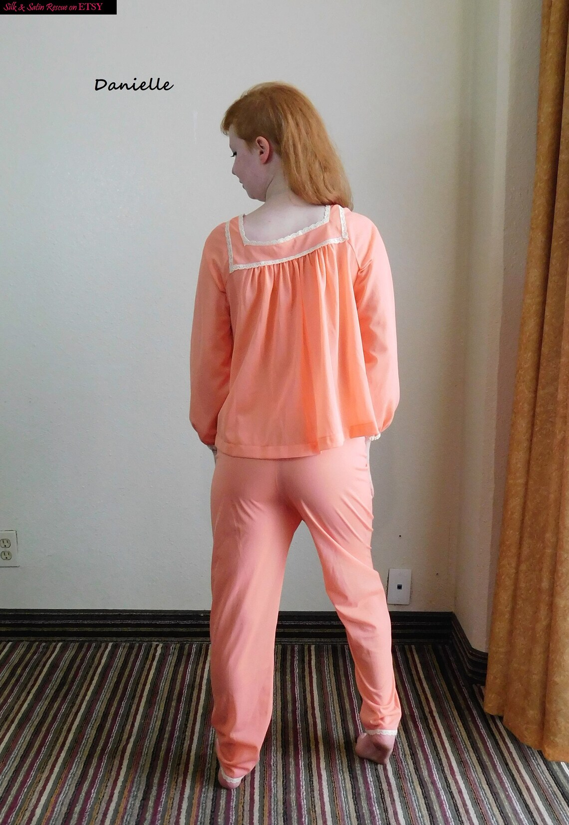 Cute Sheer ORANGE Sherbert Nylon Pjs PAJAMAS Comfy Pyjamas - Etsy