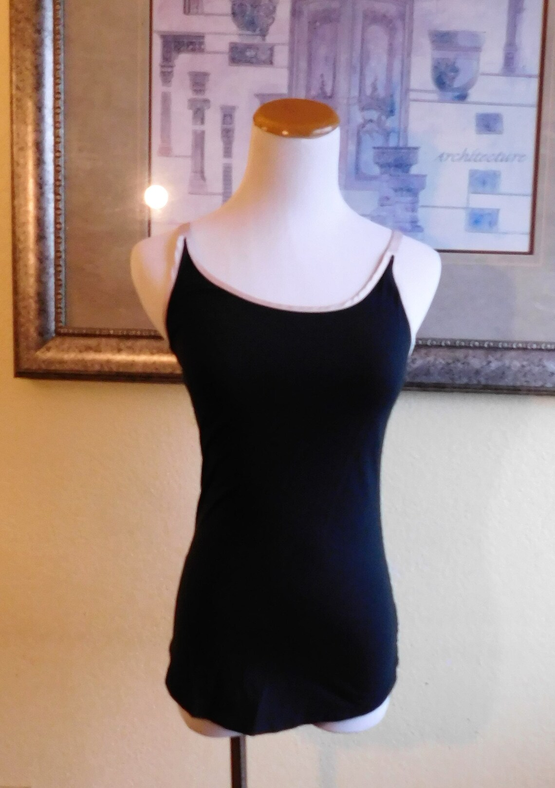 Victoria's Secret BLACK Cotton and Stretch LACE CAMI Camisole Pink ...