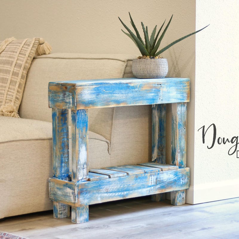 Blue Distressed - Etsy