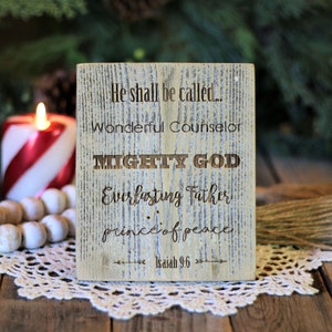 He Shall Be Called Engraved Sign - Etsy